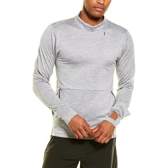 New Balance | Shirts | New Balance Mens Impact Grid Pullover Grey ...